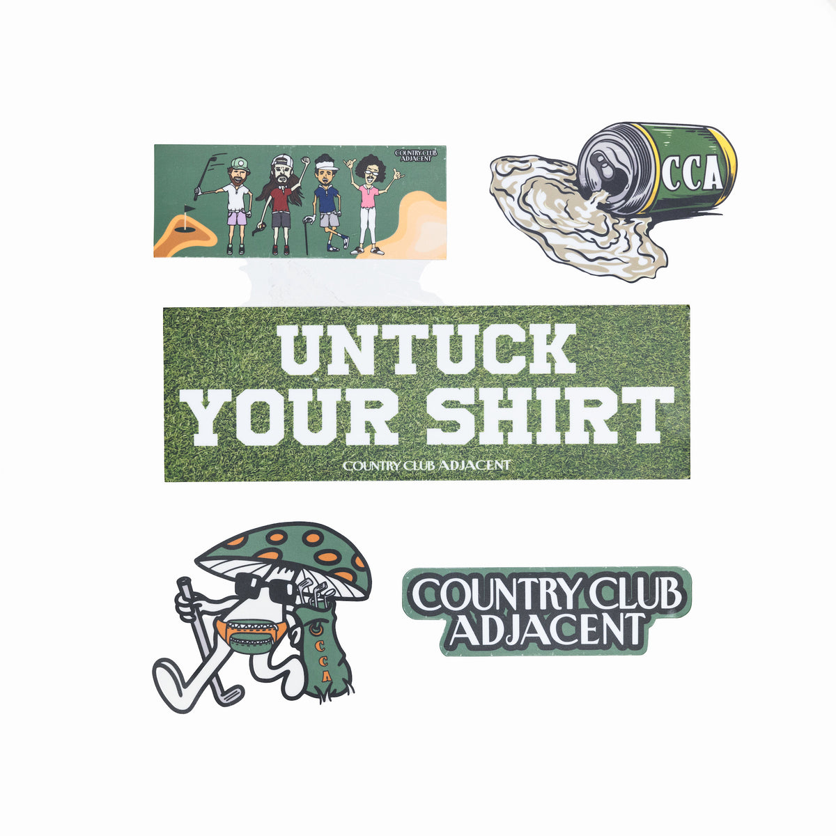 Golf Sticker Pack – Custom Country Club Adjacent Designs